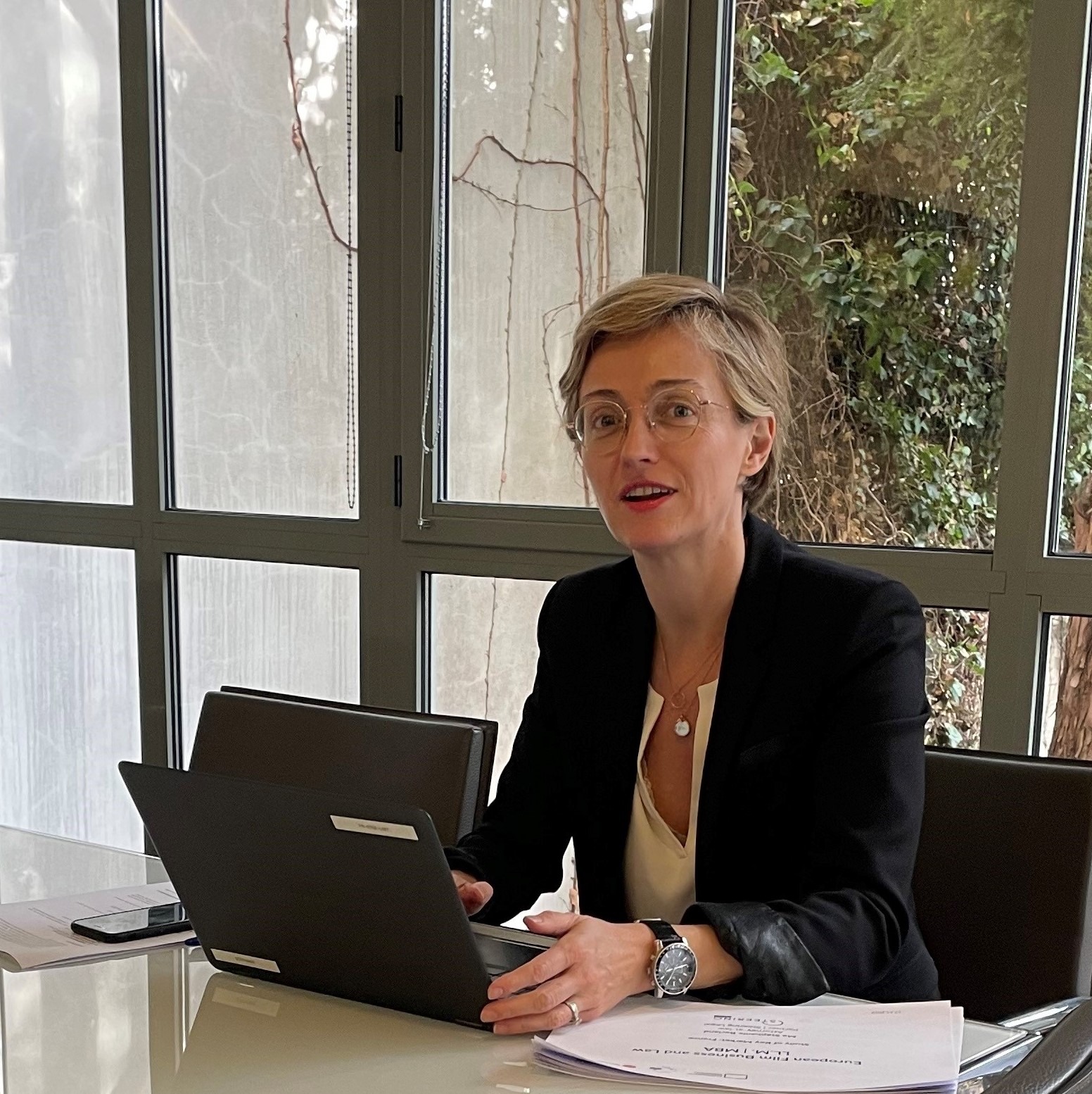 Stéphanie Berland gives a lecture at the LL.M. | MBA “European Film ...